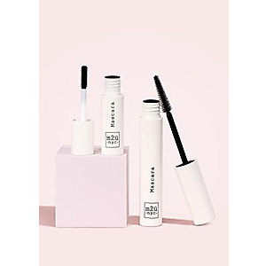 M2U NYC Voluminous Mascara, Tubing Mascara, Voluptuous Volume, Intense Length, Feathery Soft Full Lashes, Lengthening, No Flaking, No Smudging, No Clumping, Water Resistant, Black (0.12 FL Oz, Black)