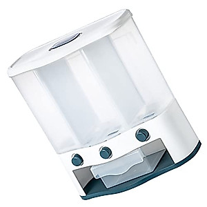 Veemoon 1pc Rice Bucket Plastic to Go Containers Plastic Containers for Food Spaghetti Container Grain Sealing Can Rice Cereal Multifunctional Sealing Can Whole Grains Storage Tank Pp