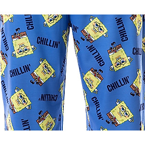 Nickelodeon SpongeBob SquarePants Mens' Chillin' Sleep Pajama Set (Large) Multicolored