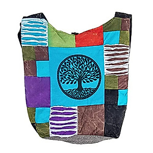 Freakmandu Collections Hobo Shoulder Bag, Women's, Boho Purse, Boho Bag | Hippie Bag, Indie Tote Bag, Women's Cloth Purse