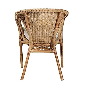 bali & pari Abbey Natural Rattan Dining Chair, One Size
