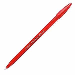 Monami Plus 3000 Office Sign Pen Felt Tip Water Based Ink Color Pen Complete Red,Blue,Black Dozen Box