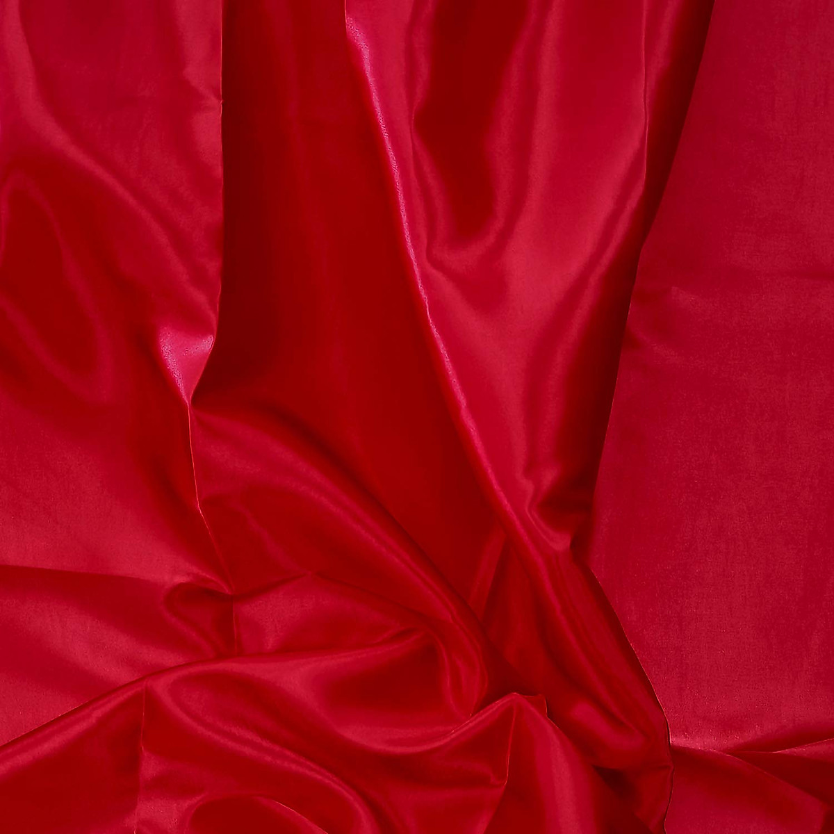 Satin Fabric for Costumes and Crafting 58 Inches Width by The Yard Entelare(Red 1Yard)