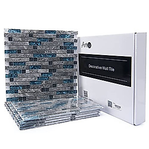 Art3d Decorative Tile for Kitchen Backsplash or Bathroom Backsplash (5 Pack)