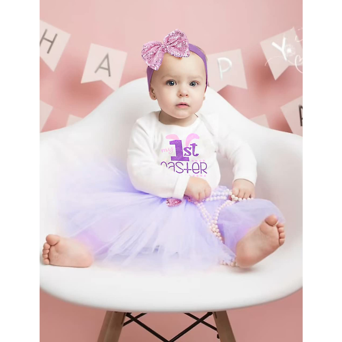 My First Easter Baby Girl Outfit Baby Girl Easter Outfit Infant Baby Girl Clothes 3-6 Months Infant Easter Outfit Easter Dress Baby Girl Sets…