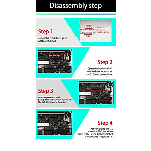 Wicgtyp 1TB M.2 SSD PCIe NVME for Mac SSD M2 NVMe SSD Hard Drive Gen3x4 SSD 1TB for MacBook Air/MacBook Pro