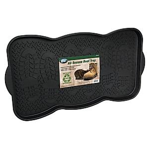 Performance Tool W89018 Boot Tray & Mat for Home and Kitchen, Pets & Gardening. Best for Everything From Entryway Tidy, Dog Food Bowls to Paint & Planting Trays, Black