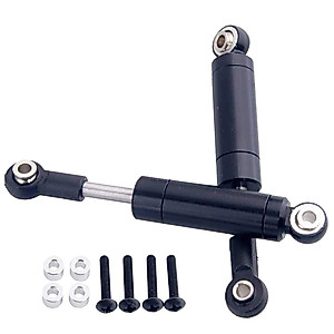 Toyoutdoorparts 2X RC OEM Aluminum The Ultimate Scale Shocks 60mm Internal Coil Spring (Black)