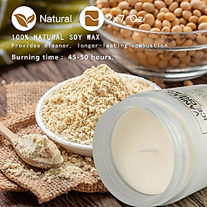 Vanilla Ice Cream and Lavender Candles for Home Scented, Aromatherapy Candle 2 pcs, Soy Wax Candle Set, Gift with Strongly Fragrance Jar Candles