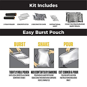 Rust-Oleum 381087 RockSolid Polycuramine 2.5 Car Garage Floor Coating Kit, Modern Greige, 180 Fl Oz (Pack of 1)