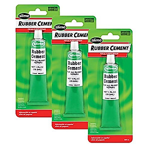 Slime 1051-A Rubber Cement - 1 oz, Pack of 3