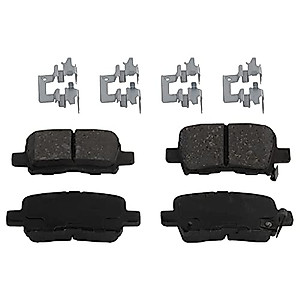 YijieBuyi Brake Rotor Brake Pad Kit Fits Rear Solid 2-Wheel Set FWD (Cast Iron)