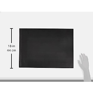 AmazonCommercial BBQ Non-Stick Grill Mats, Reusable, Easy to Clean, 15.75 X 13-Inches, Black, 2-Pack