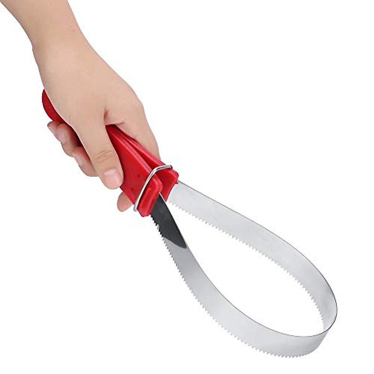 Pssopp Horse Shedder Scraper Stainless Steel Horse Sweat Scraper Metal Animal Equine Sweat Scraper Shedder Horse Grooming Brushes Combs Single Metal Shedding Blade