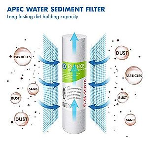 APEC Water Systems FILTER-SET-ESPH High Capacity Replacement Filter Set For Essence Series Alkaline Reverse Osmosis Water Filter System Stage 1-3&6
