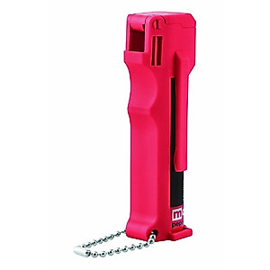 Mace Brand KeyGuard Mini Pepper Spray, Black – Accurate 5’ Powerful Pepper Spray Keychain for Women & Men – Refillable Mace Spray, Self Defense Flip-Top Safety Cap for Fast Access – Easy to Use