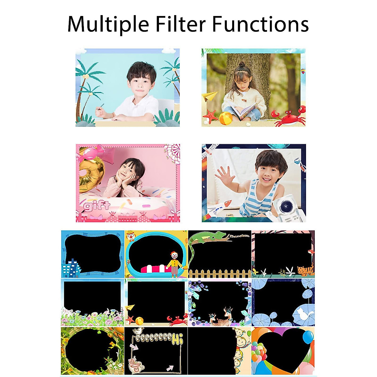 ANGGREK 20MP Kids Camera with 32G Memory Card & Card Reader, 1080P USB 2in Color Display, Children Digital Camera for Photos and Videos (Pink Yellow)