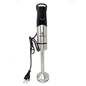 Westinghouse 220 Volt Hand Blender 1000W - 3 in 1 Hand blender includes blending shaft, 500 ml chopper bowl, 700 ml beaker and whisk-220V 240V (Not For Use In USA)