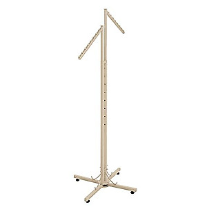 SSWBasics 2-Way Clothing Rack with Slant Arms - Boutique Ivory