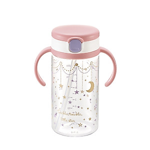 Richell Aqulea outing straw mug 320 pink