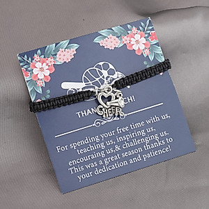 BLEOUK Cheer Coach Gift Coach Thank You Gift Cheerleader Bracelet Coach Leaving Gift Cheer Team Jewelry (cheer coach bracelet)