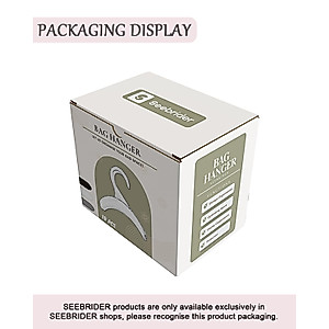 SEEBRIDER Bag Hanger, Purse Holder for Closet Black Backpack Hanger Hook for Organizer Storage Purses Tote Bag Backpacks Handbags(10 Pack)