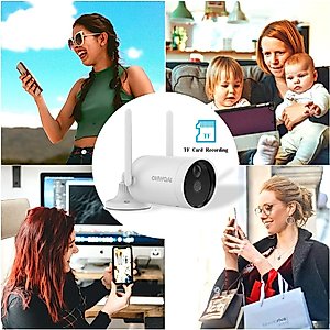 《 Two-Way Audio & Truly Wireles》 Outdoor Solar Powered Rechargeable Battery Camera, Surveillance WiFi Camera with Solar Panel, Security Home IP Camera, PIR Motion Detection, Waterproof, Night Vision