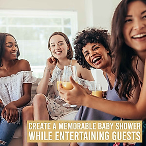 25 Greenery Word Scramble For Baby Shower, 25 True Or False Game, 25 Baby Animal Matching, 25 Nursery Rhyme Game - 4 Double Sided Cards Baby Shower Ideas, Baby Shower Party Supplies