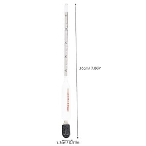 VILLFUL 3pcs Sugar Meter Hydrometer Beer Scales Sugar Content Scale Measuring Wine Gauges Liquid Gauges Wine Scales Syrup Meter Maple Syrup Measurement Sweet Scales Iron Sand Transparent
