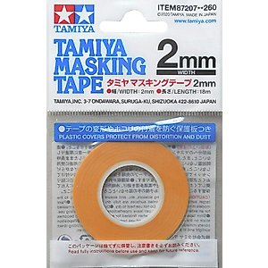 Tamiya 87207 Masking Tape 2 mm/18 m, Model Making, Accessories