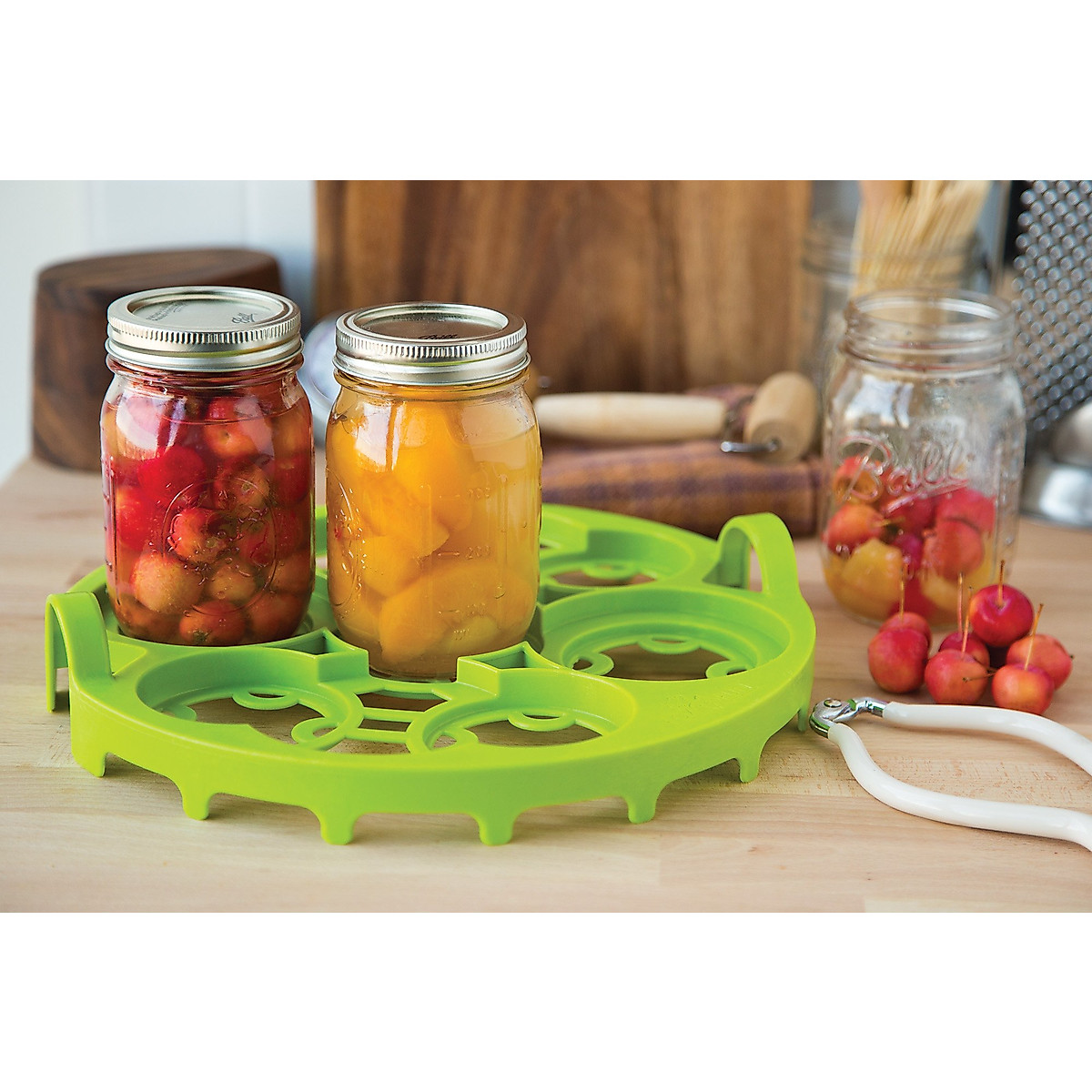 Farm to Table Dual Canning Rack, Nylon, Quart or Pint Sizes 11.5 x 11.5 x 2