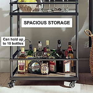 JYDQM Kitchen Trolley 3/4 Tier Bedroom Snacks Cart Bathroom Storage Rack with Wheels Househlod Standing Shelf