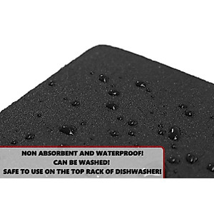 Red Hound Auto Silverware Drawer Organizer 6 Slot Organizational System Utensil Flatware Dividers for Forks Knives RV Non-Slip Tray 15 x 11 x 2.25 Inches Extra Deep Waterproof