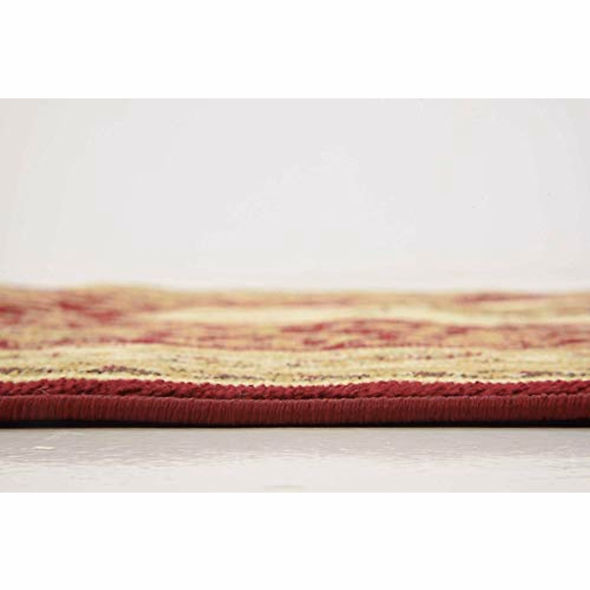 Unique Loom Versailles Collection Traditional Classic Medallion Motif Area Rug (4' 0 x 4' 0 Square, Burgundy/ Ivory)