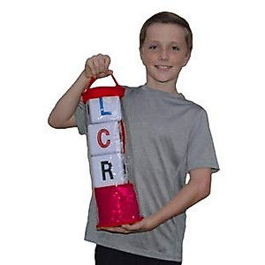 LCR Big Left Center Right™ Dice Game - Zip Bag (Red)