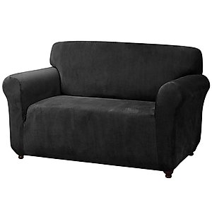 Madison Kathy Ireland Day Break Loveseat Slipcover, Black