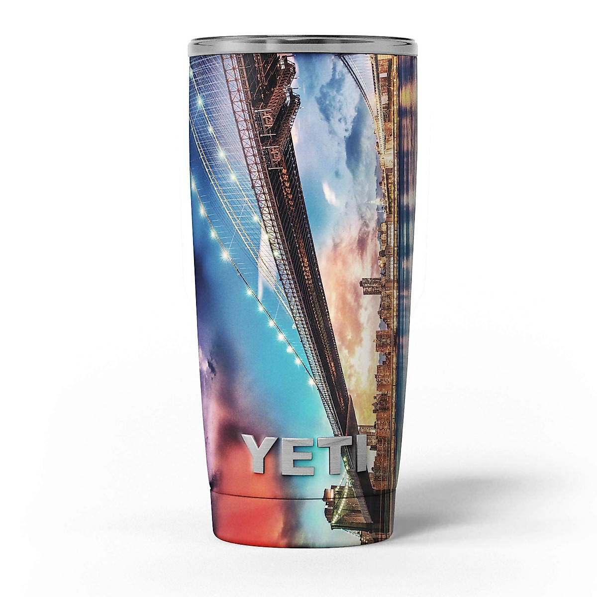 Design Skinz Fusion NYC Overlook - Skin Decal Vinyl Wrap Kit Compatible with The Yeti Rambler Cooler Tumbler Cups