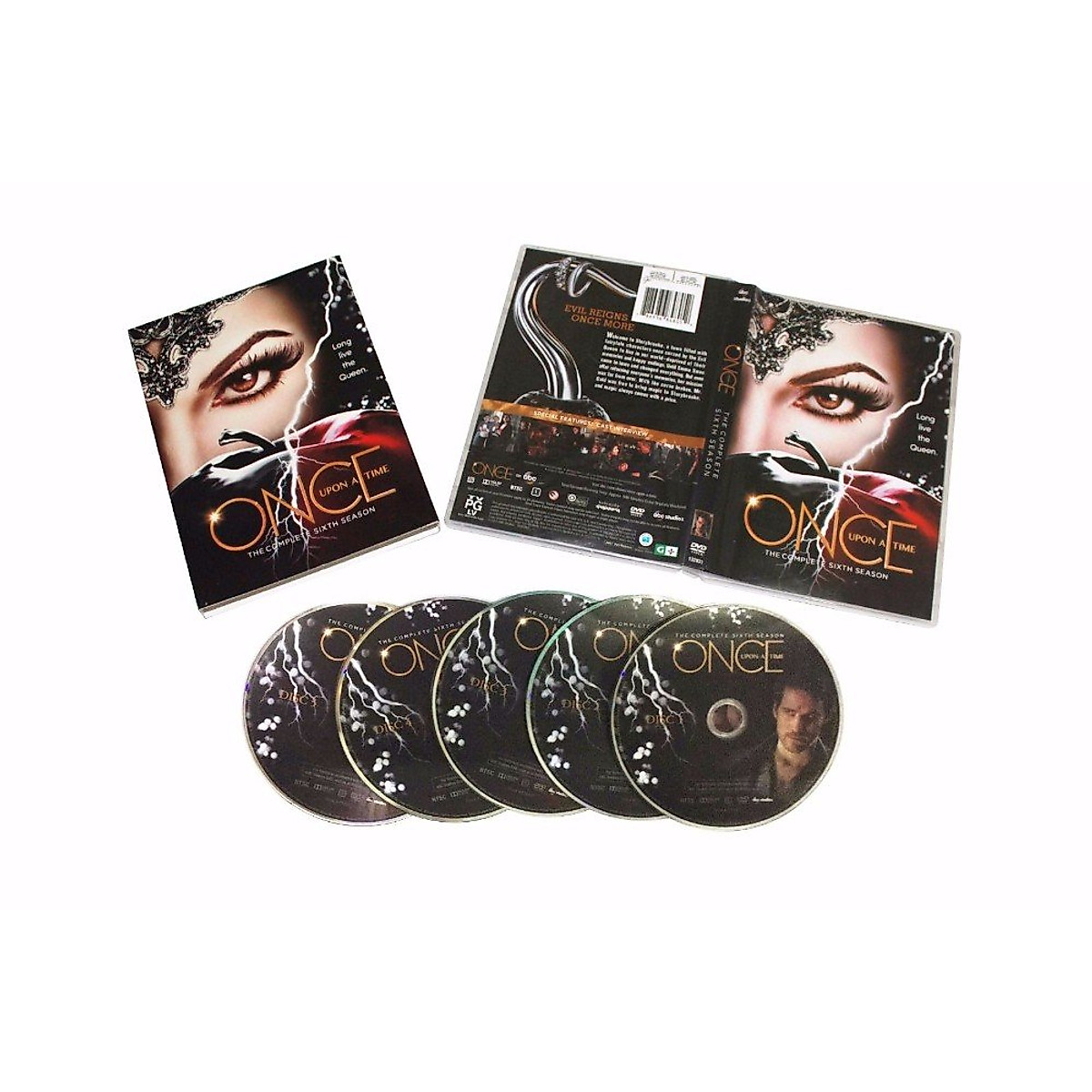 Once Upon a Time Season 6 DVDs, 2017,5-Discs
