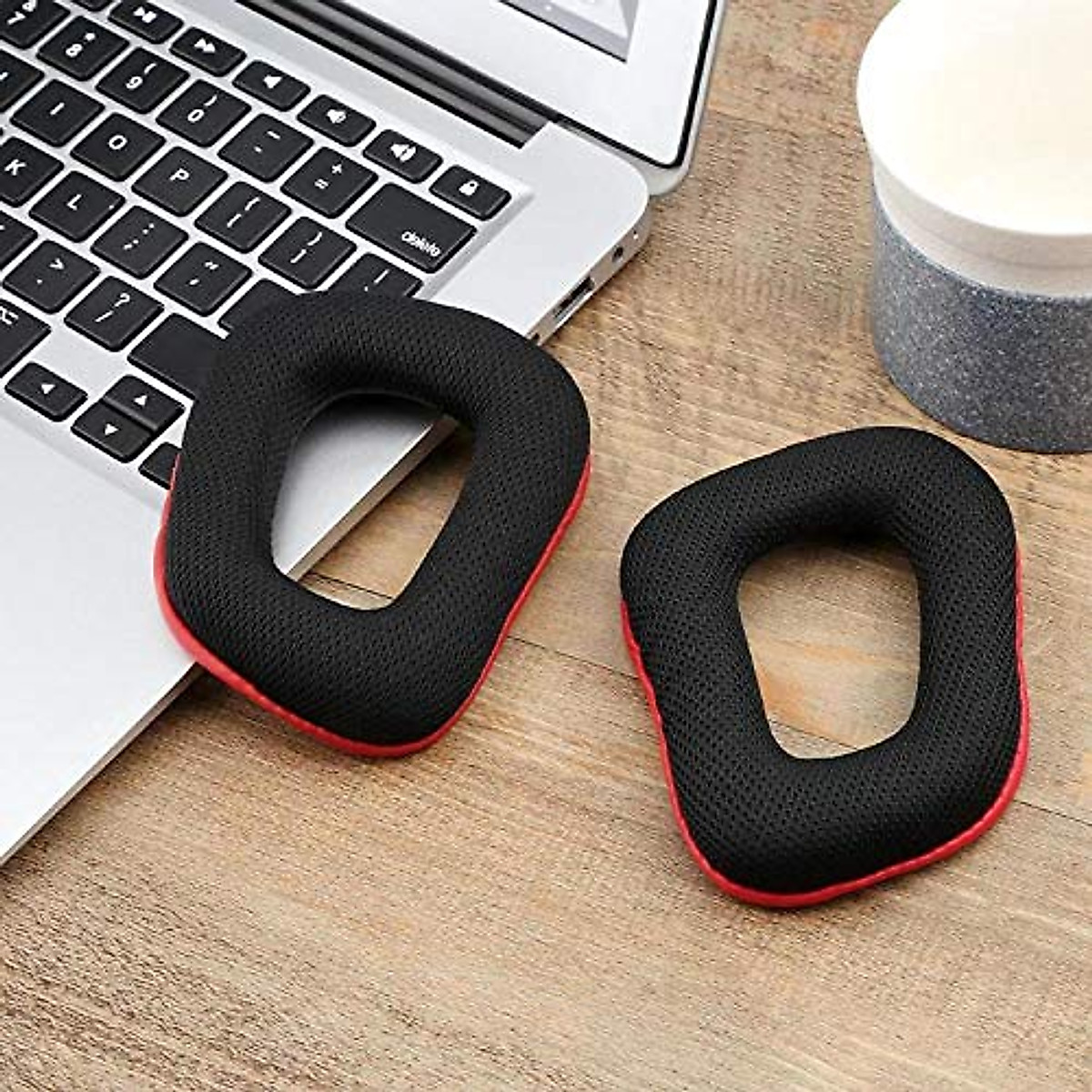 Phoncoo 1 Pair Replacement Soft Foam Ear Pads Headband Cushion pad for Logitech G430 G930 Headphones