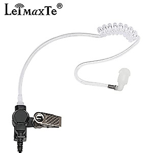 LEIMAXTE XPR3300e Earpiece for Motorola Radio XPR3500 XPR3500e XPR3000 XPR3300 with Mic PTT XPR 3300 3500 3300e 3500e Walkie Talkie Headset Security Acoustic Tube Surveillance Headphone
