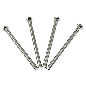 Maxmoral Door Hinge Pin Maxmoral 4pcs 3.5 Inches Hinge Pins for Interior Door Security Replacement, Silver
