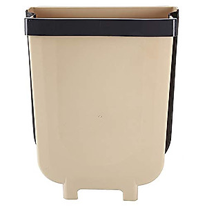 Hanging Trash Can Wall Mounted Folding Waste Bin Kitchen Cabinet Door Hanging Trash Garbage Can Container for Home Cars