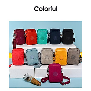 Small Crossbody Bags for Women Shoulder Bag Lightweight Nylon Cell Phone Purses
