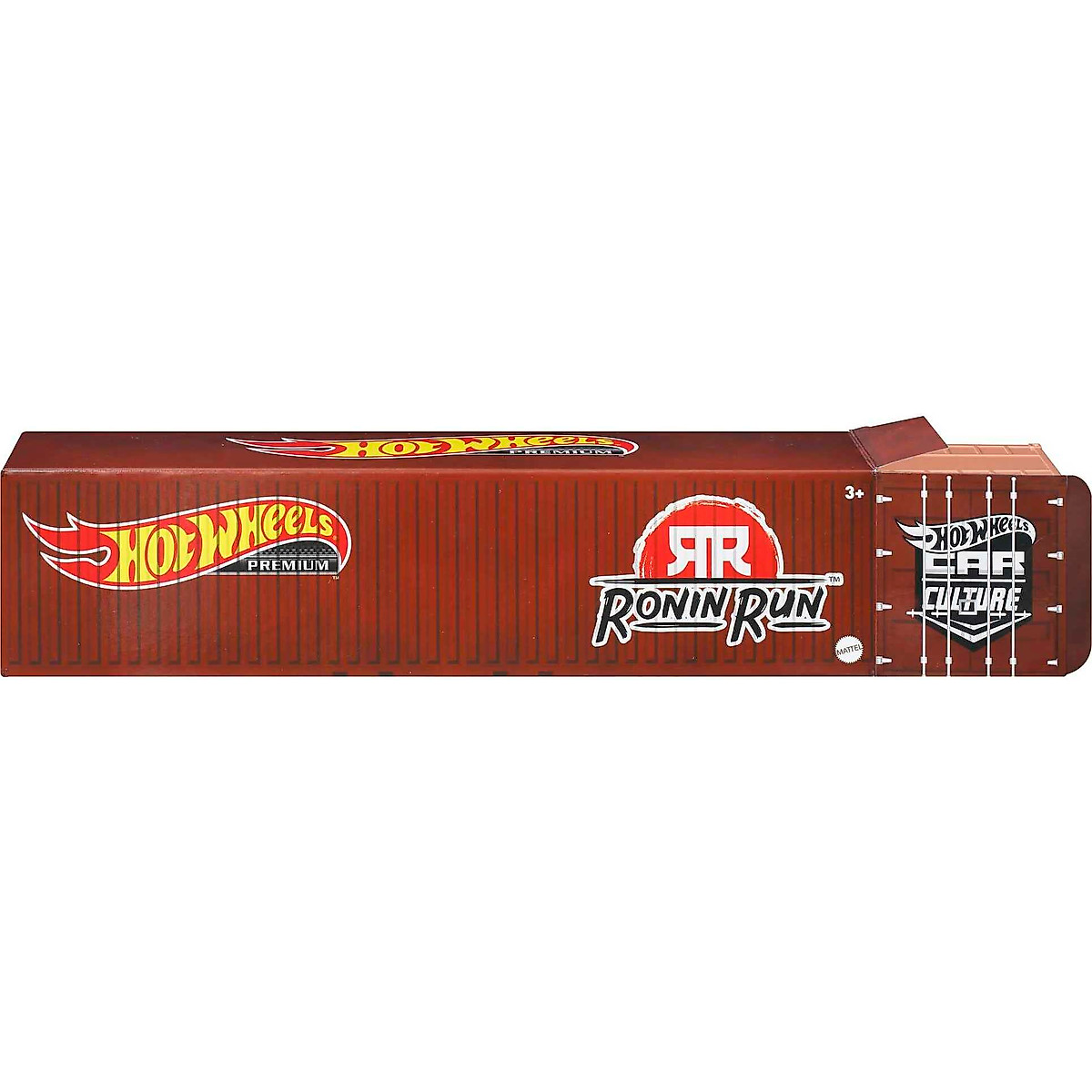 Hot Wheels Ronin Run Container Set, 5 1:64 Scale Premium Cars in Collectible Container, Metal/Metal Body & RealRiders Tires, for Collectors