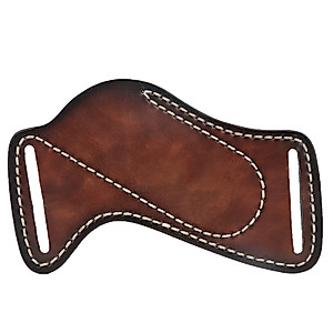 Tourbn Leather Knife Sheath for Belt Pocket Folding Knife Holder Compact Draw Knifes Carrier EDC Tools Holster