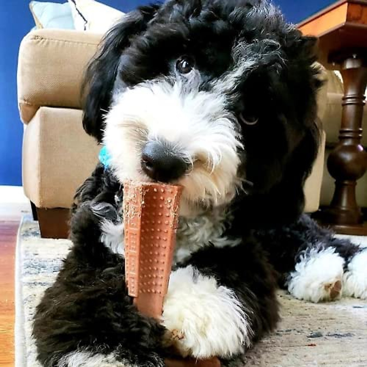 SPOT by Ethical Products 4 in Bambone Plus Easy Grip Peanut Butter, Beef & Chicken Dog Chew Bundle - Bamboo & Nylon Anti Anxiety Bone for Aggressive Chewers & Dental Health for Dogs - Medium (3 Pack)