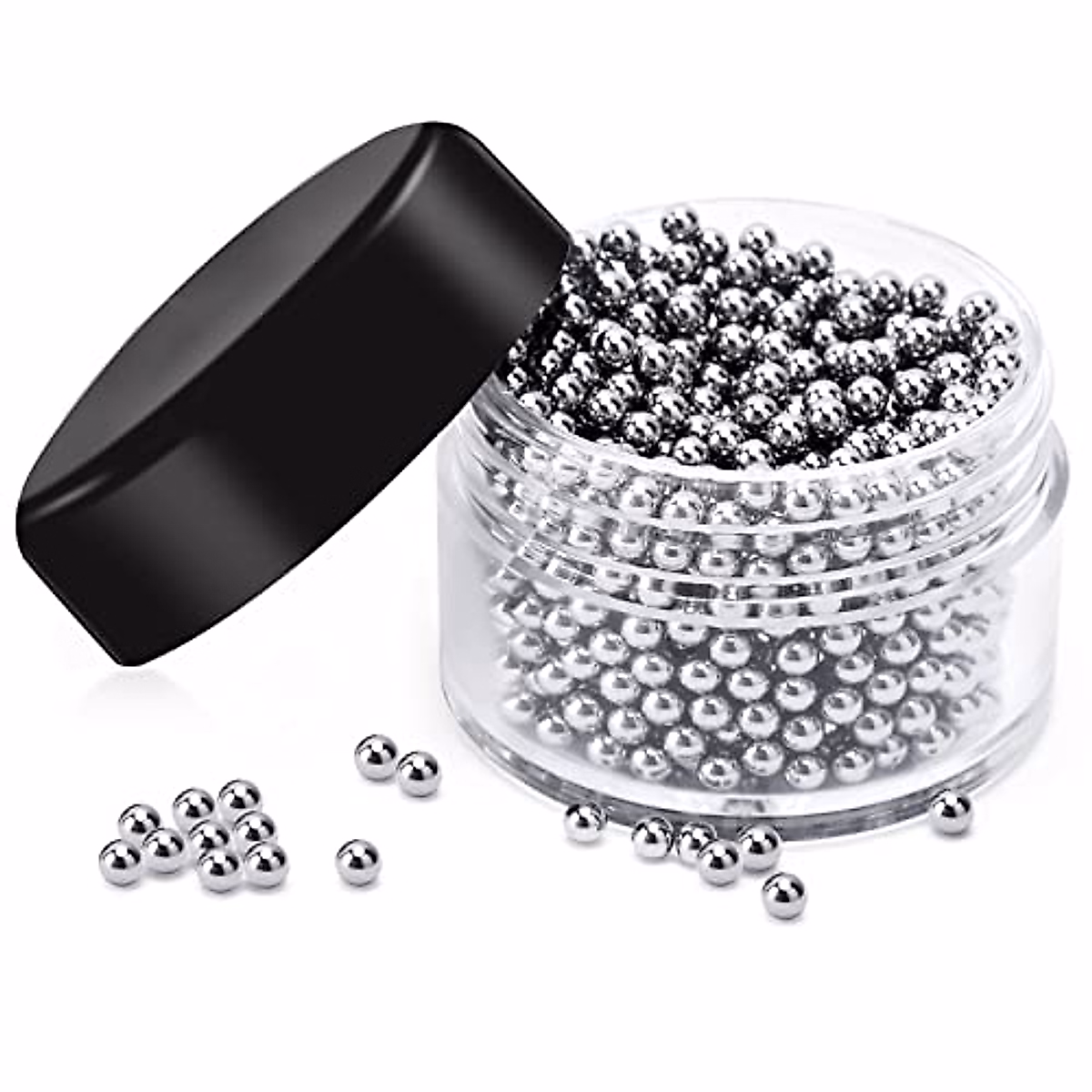 1000 PCS Decanter Cleaning Beads, 304 Stainless Steel Cleaning Balls for Glassware, Reusable Cleaning Beads for Wine Decanters Water Bottle Carafe and Vase