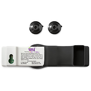 Silicone Skin for SunPass Pro and SunPass Portable (Florida), UNI Pass by E-Pass, and Rectangular EZ Pass with Suction Cups. Wraps Your Transponder for a Discreet Look. Includes Black Suction Cups