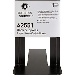 Business Source Bookends Desktop Book Stand, 2/PR (42551)