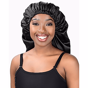 Long Bonnet Braid Bonnets for Sleeping Satin Bonnet Silk Bonnet Hair Braid Bonnet for Sleeping Bonnets for Black Women